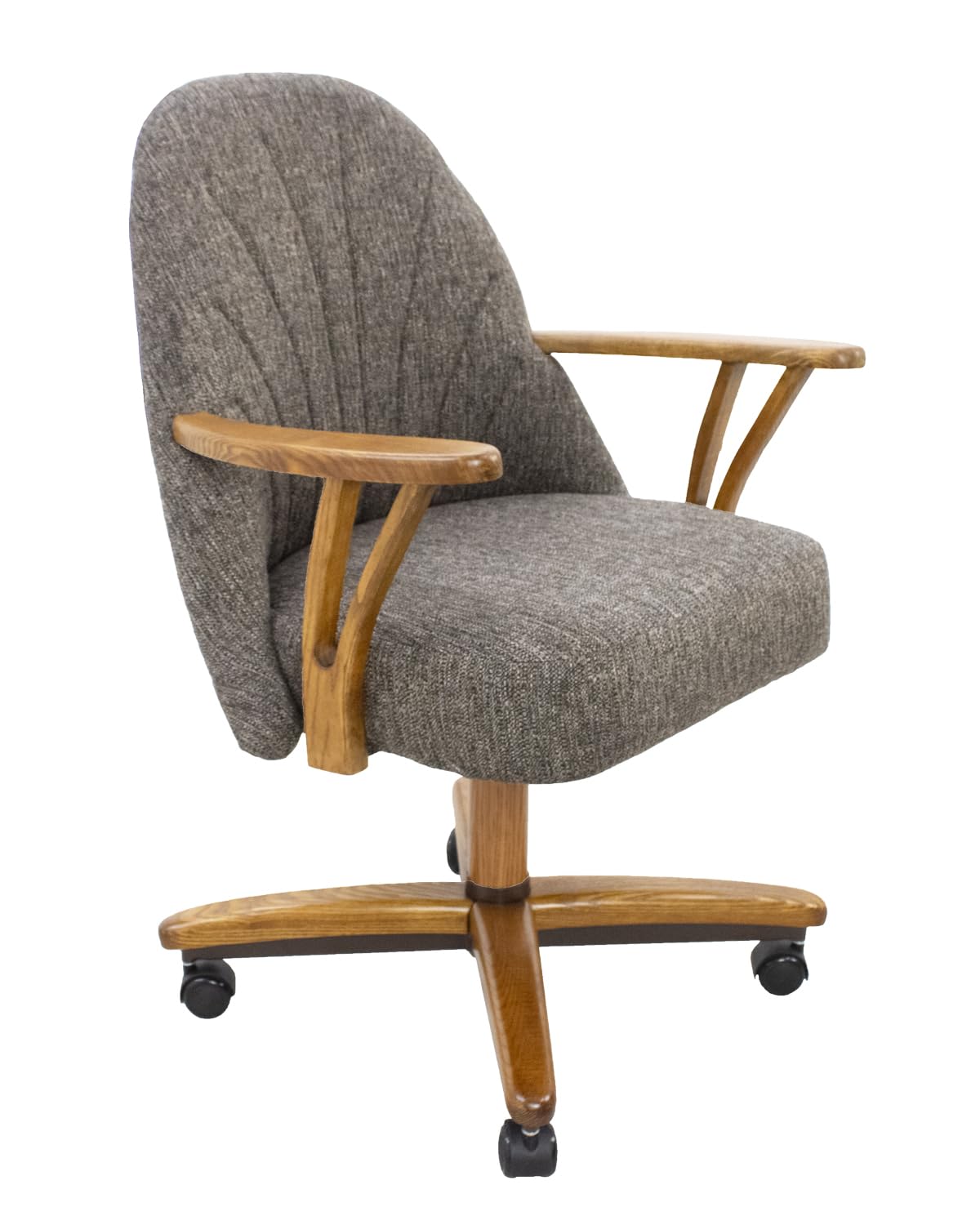 Amazon.com - Chromcraft Set of 6 Dining Chairs w/Caster Swivel Tilt ...