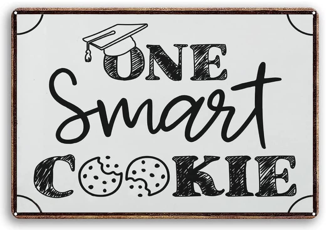 Amazon.com: Retro Graduation Decorations 2024 One Smart Cookie Sign ...