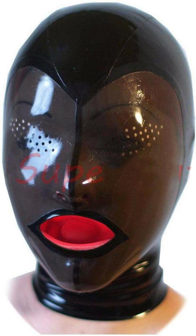 Amazon.com: BERMEL Latex Hood Rubber HeadMask,Latex Head Cover,Back ...