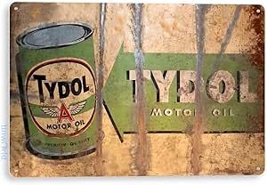 Amazon.com: Tinworld Tin Sign: Tydol Motor Oil Retro Rustic Gas Station ...