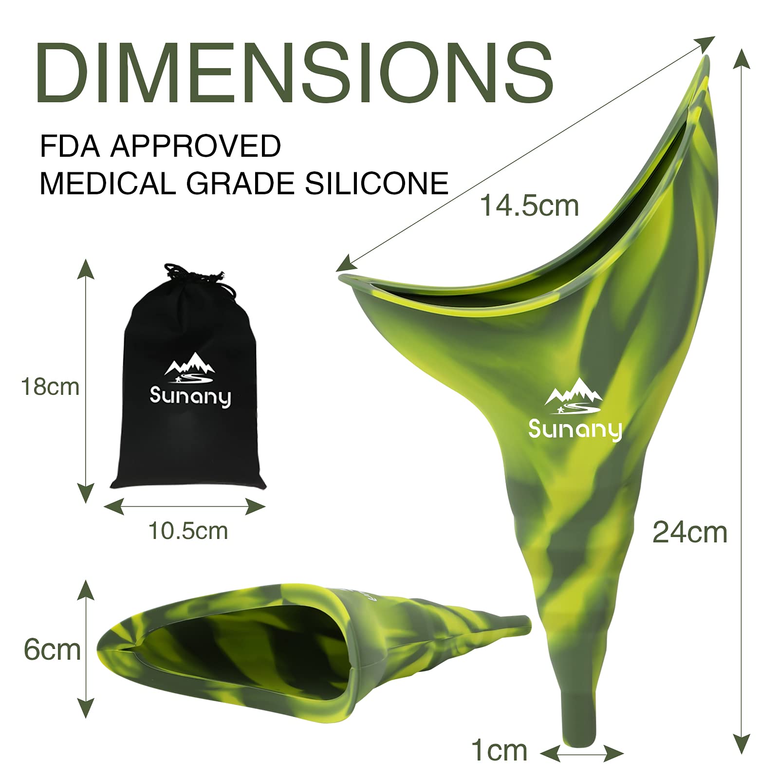 Snapklik.com : Female Urination Device,Reusable Silicone Female Urinal ...