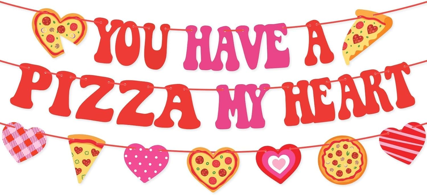Amazon.com: Valentine’s Day You Have A Pizza My Heart Pizza Theme ...
