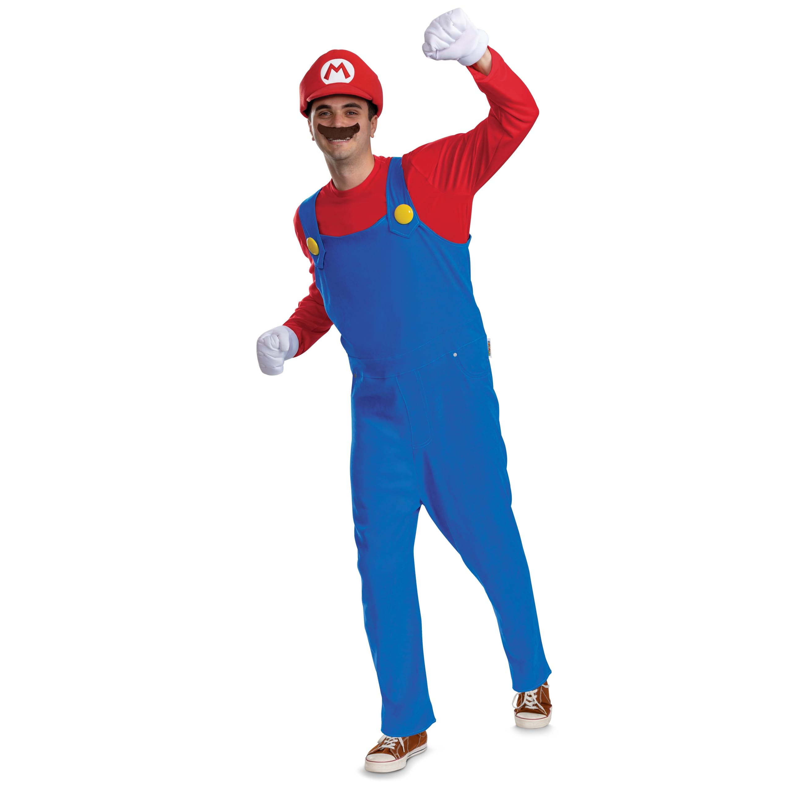 Disguise Super Mario Bros Adult Premium Mario Costume : Amazon.co.uk ...