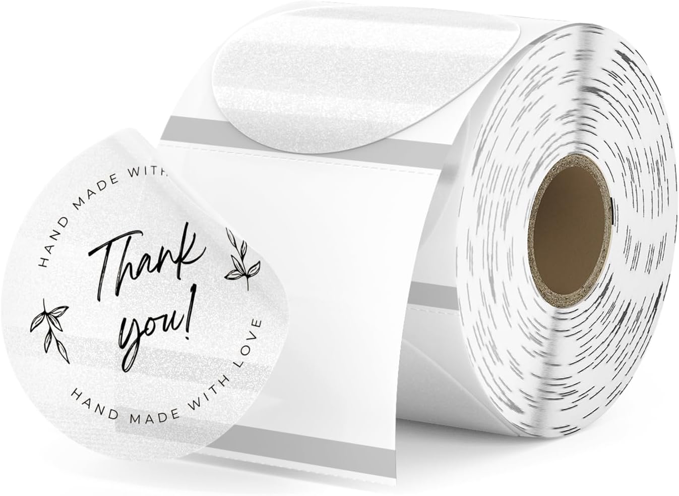 Amazon.com : Gute Square Holographic Silver Thermal Sticker Labels ...