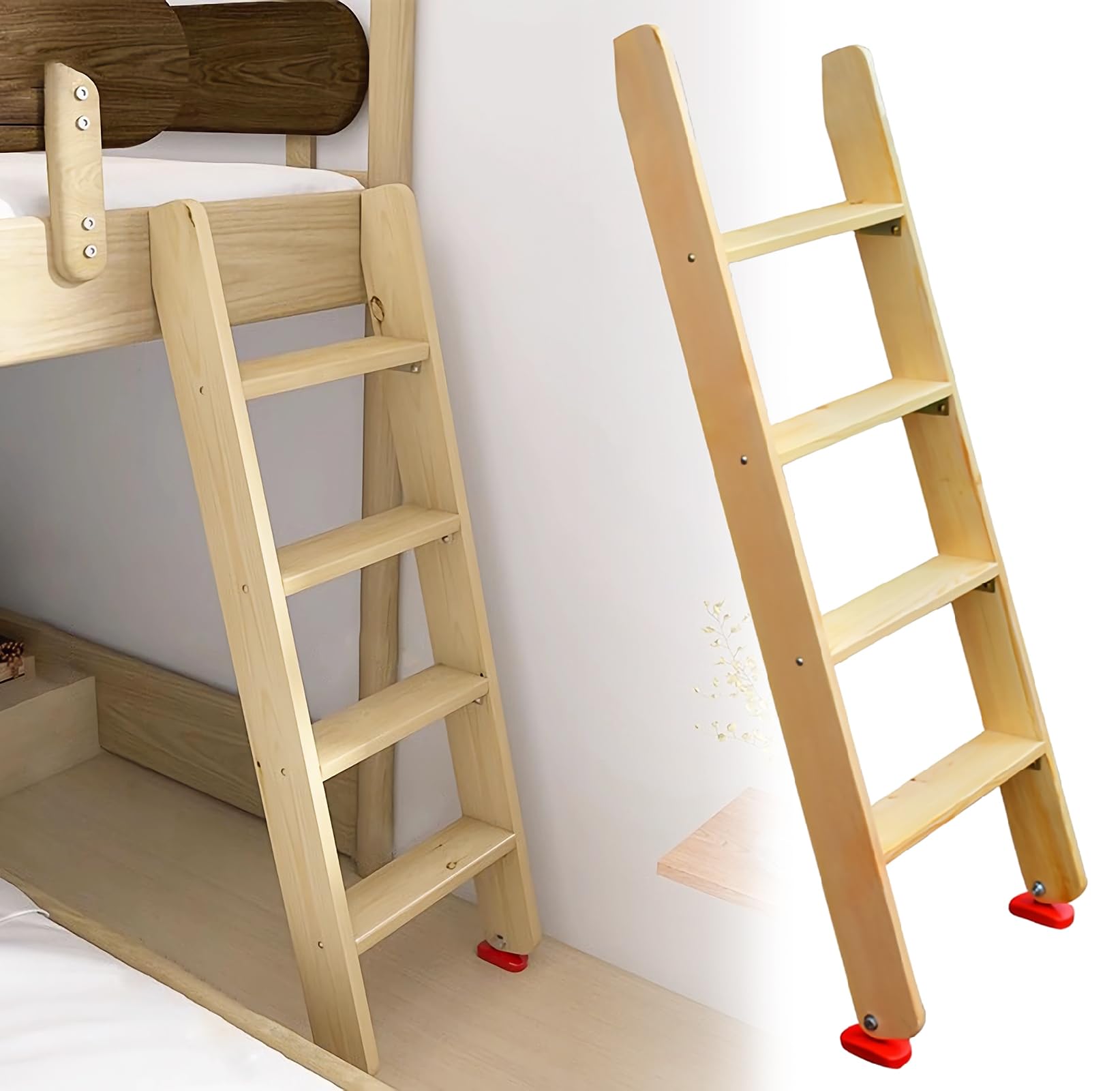 Amazon.com: Wood Bunk Bed Ladder 50"/ 55"/ 60", Lofted/Dorm/RV Bed ...