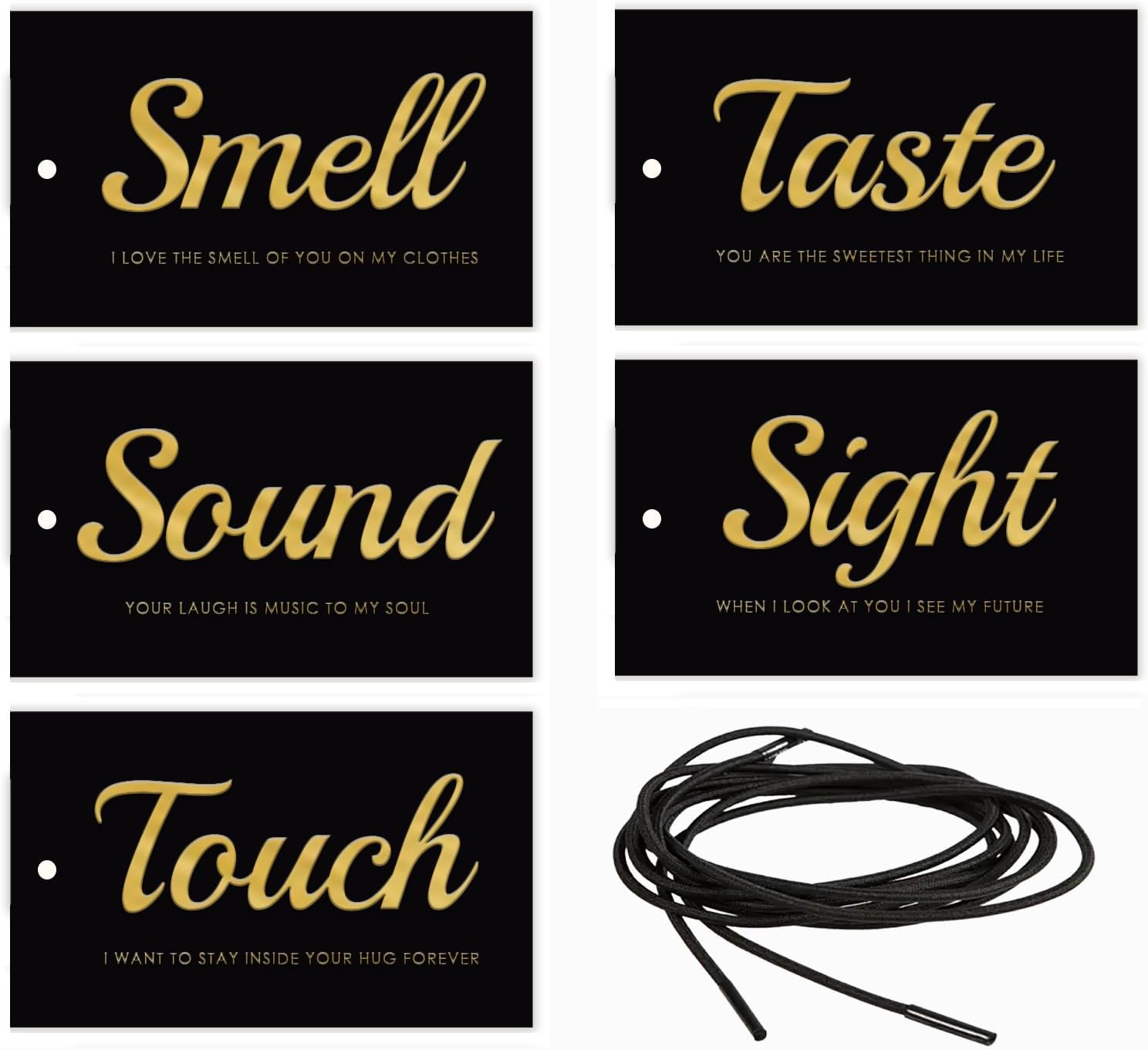 Amazon.com : 5 Senses Gift Tags Set - Five Senses Card for Him ...