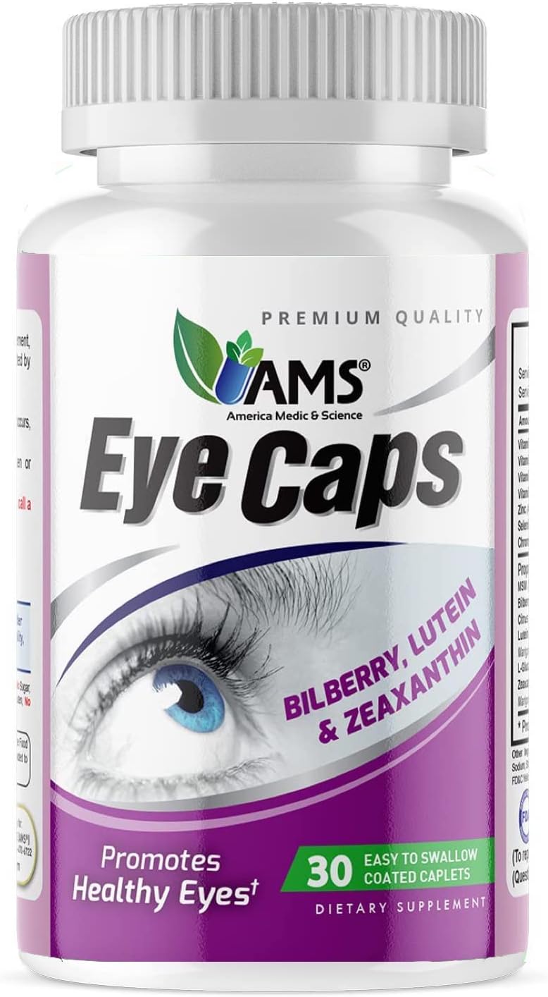 Amazon.com: America Medic & Science EyeCaps (30 Caplets) | Dietary ...