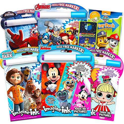Imagine Ink Bundle of Magic Pictures Activity Books Set - Avengers and ...