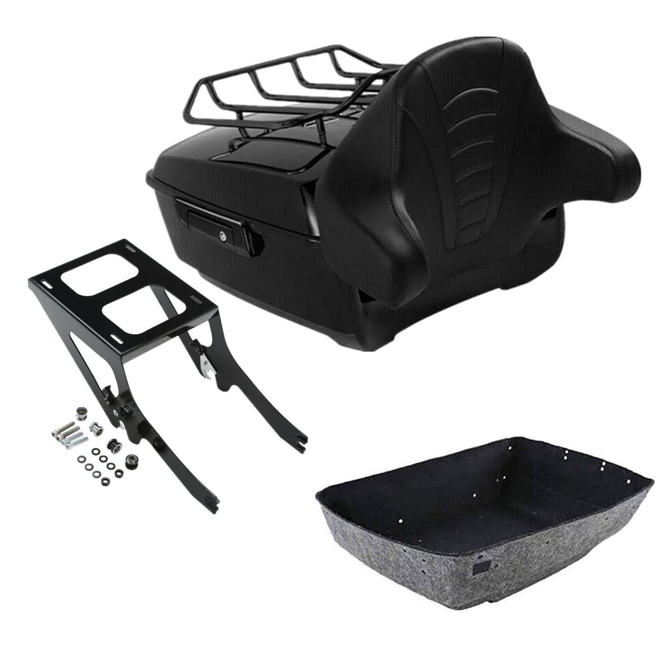 Tcmt Tour Pack Harley Touring Detachable Tour Pack Kit - Includes Trunk ...