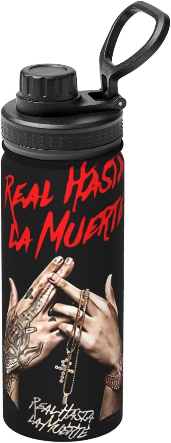 Amazon.com : TUNLEY Anuel Rapper AA Singer Sports Water Bottle 18oz ...