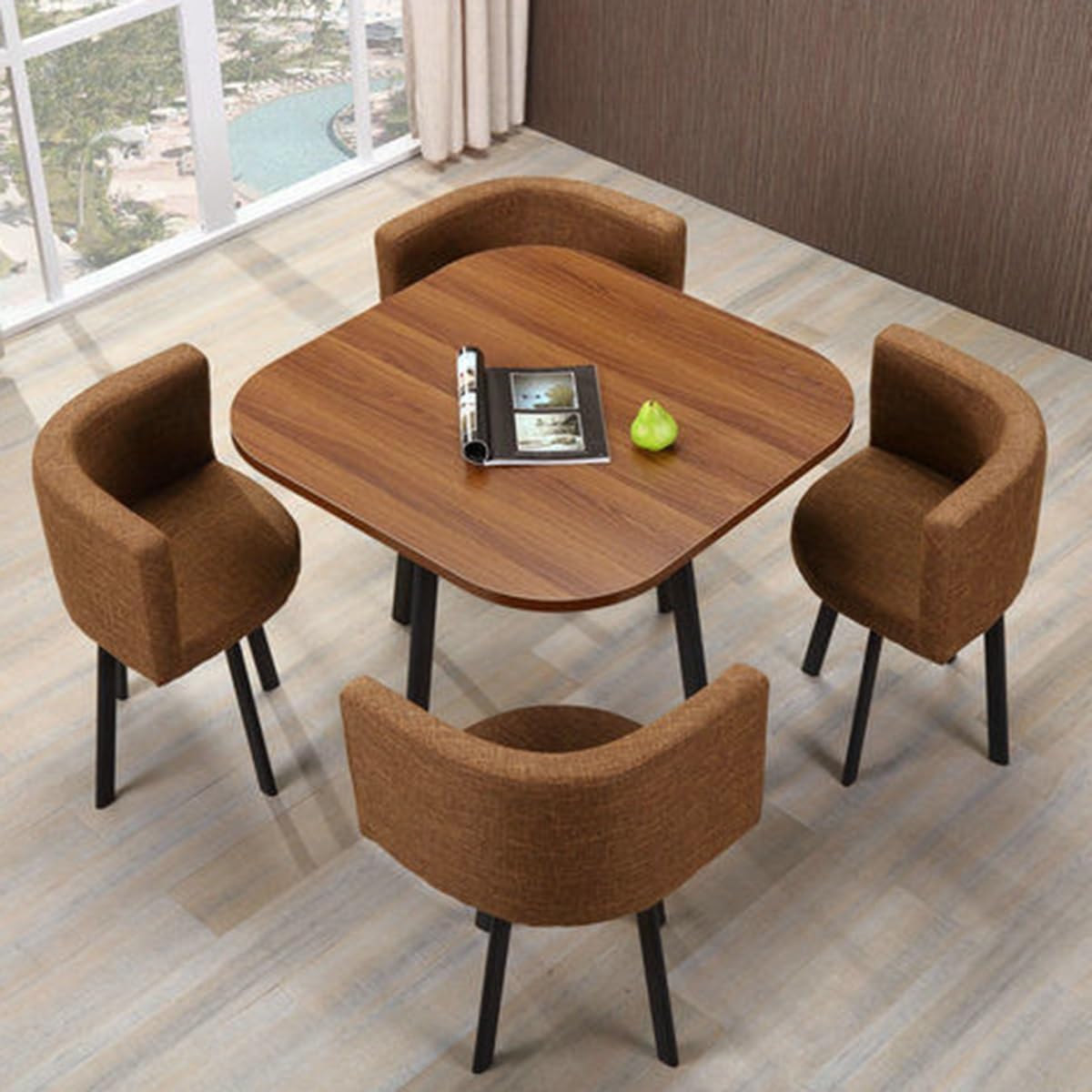 Amazon.com: Office Conference Table, 5-Pieces Round Office Conference ...