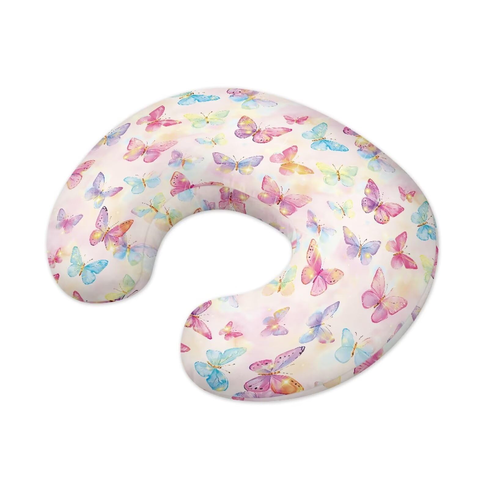 Snapklik.com : Multicolored Butterfly Nursing Pillow Cover For Baby Boy ...