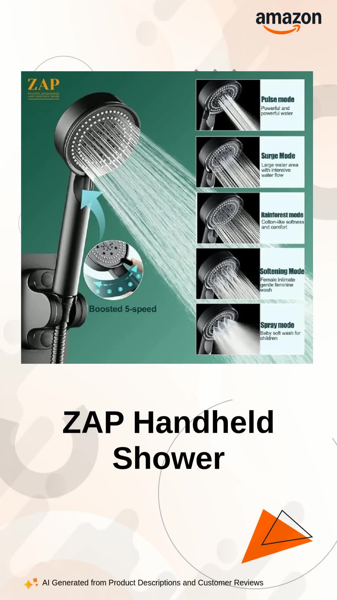 Watch ZAP Handheld Shower on Amazon Live