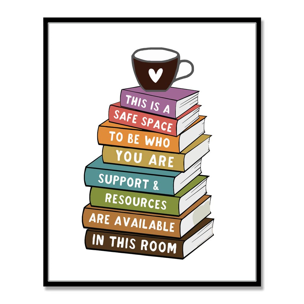 Amazon.com: Safe Space Wall Decor, Classroom Decor, School Wall Art ...