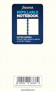 Filofax Pocket Notebook Dotted Journal Refill : Amazon.co.uk ...