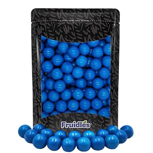 Amazon.com : Fruidles Blueberry Smoothie Chewing Gum Balls Flavored ...