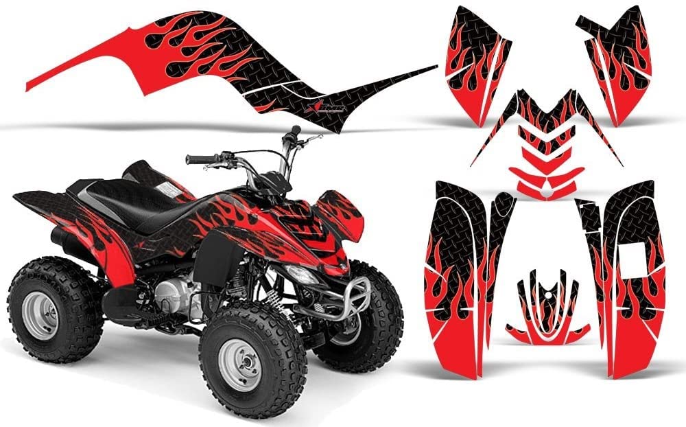 Amazon.com: AMR Racing ATV Graphics kit Sticker Decal Compatible with ...