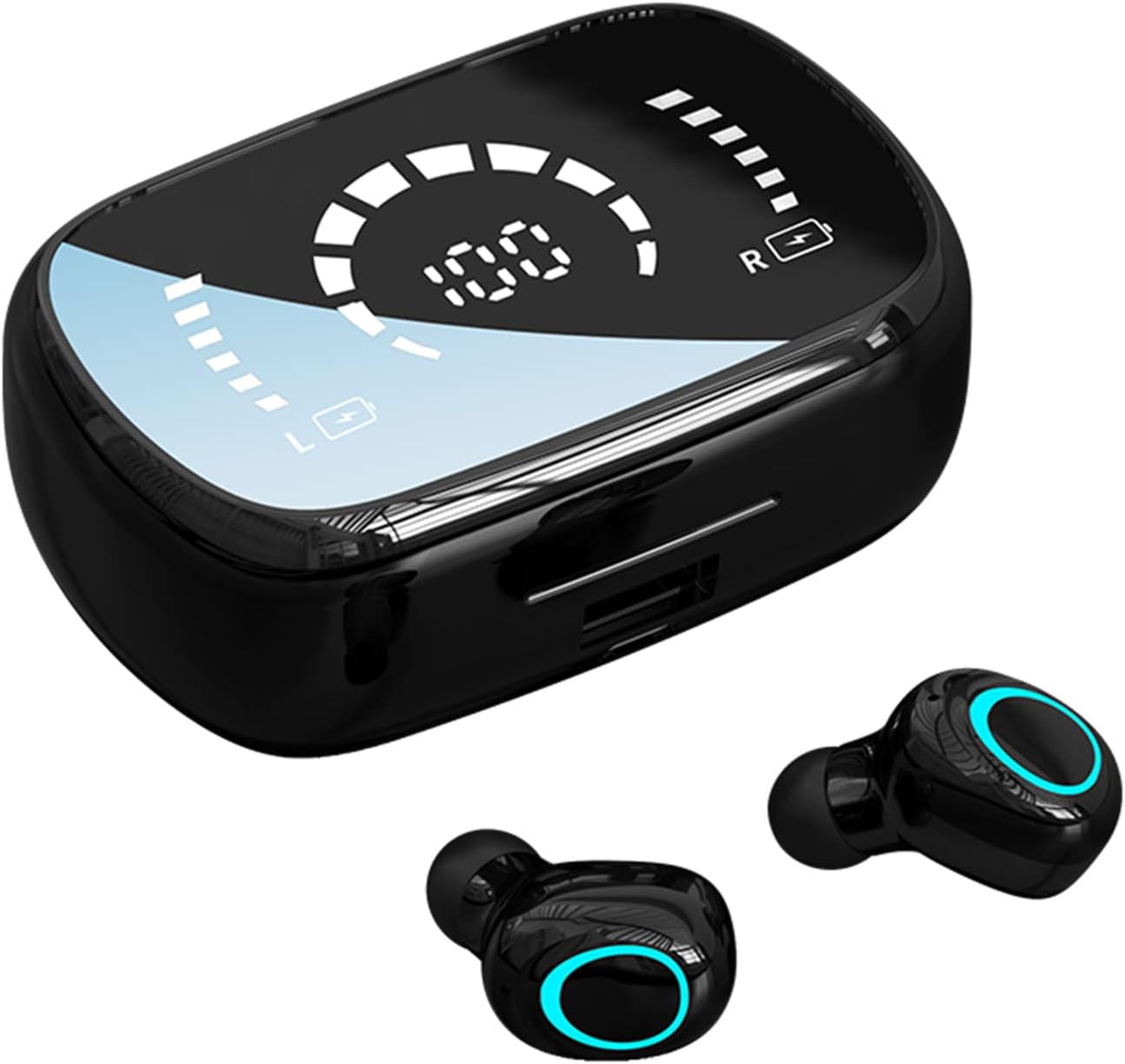 Amazon.com: Wireless Bluetooth Earbuds Noise Cancelling with Microphone ...