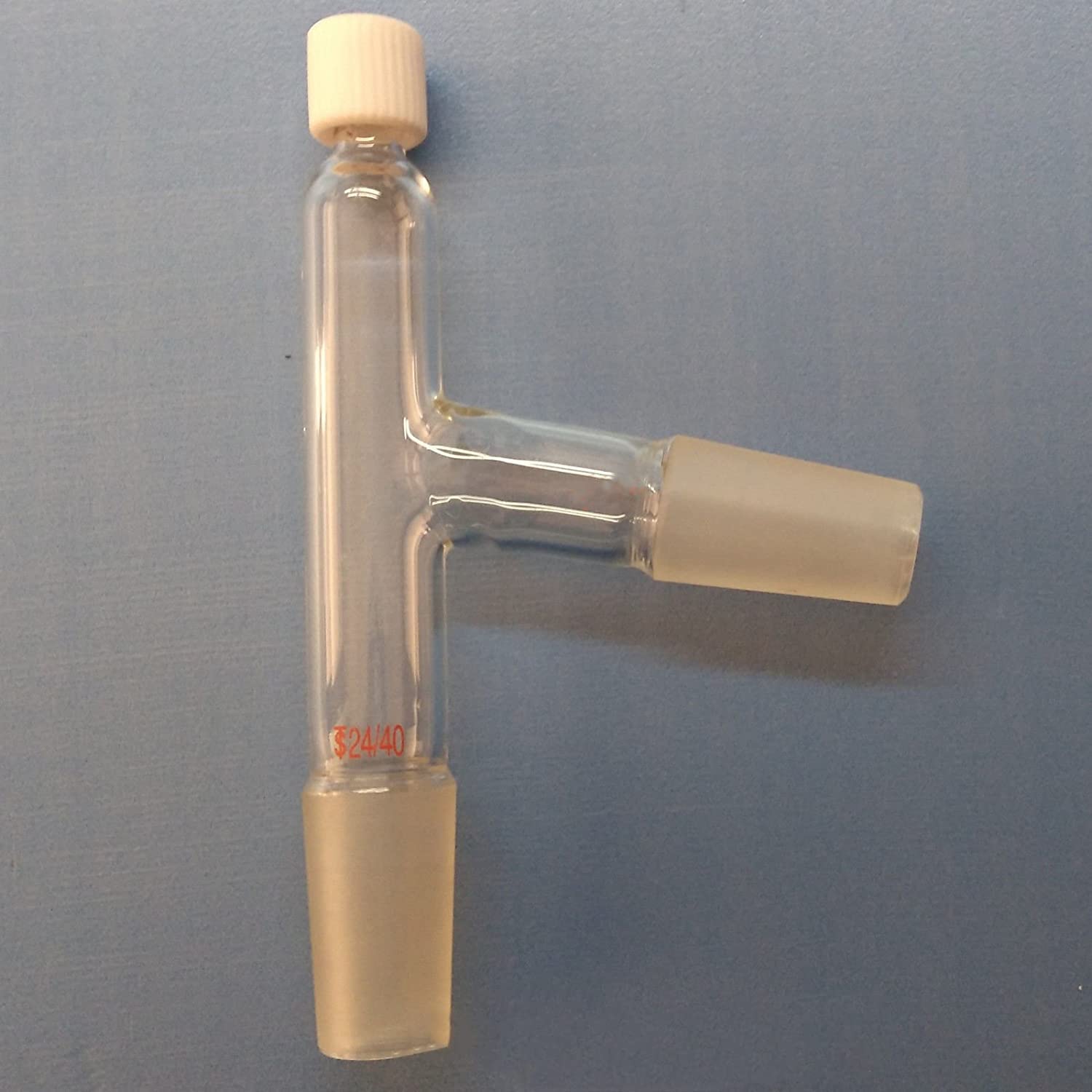 Deschem 24/40,3 Way Distillation Thermometer Adapter,Thread,PTFE Screw ...