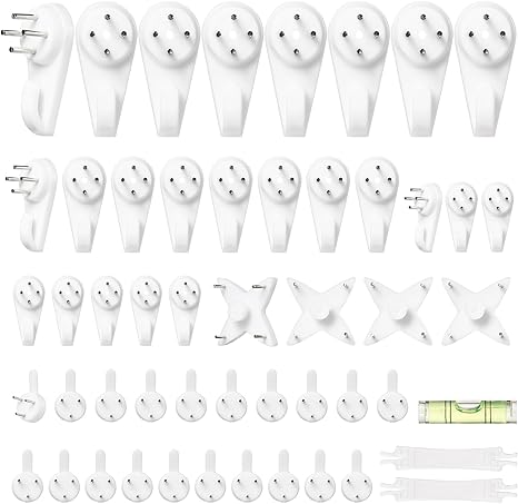 51pcs Non Trace Picture Hooks for Hard Walls,Picture Hanging Hooks,Wall ...