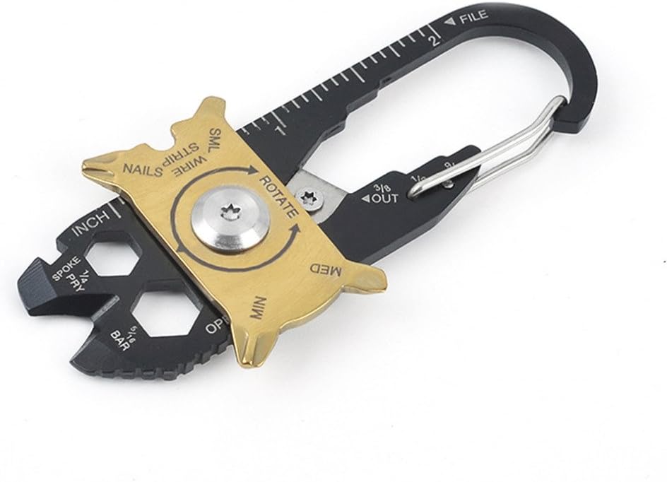 Amazon.com: KEYFEEL 20 in 1 Multifunctional Stainless Steel Keychain ...