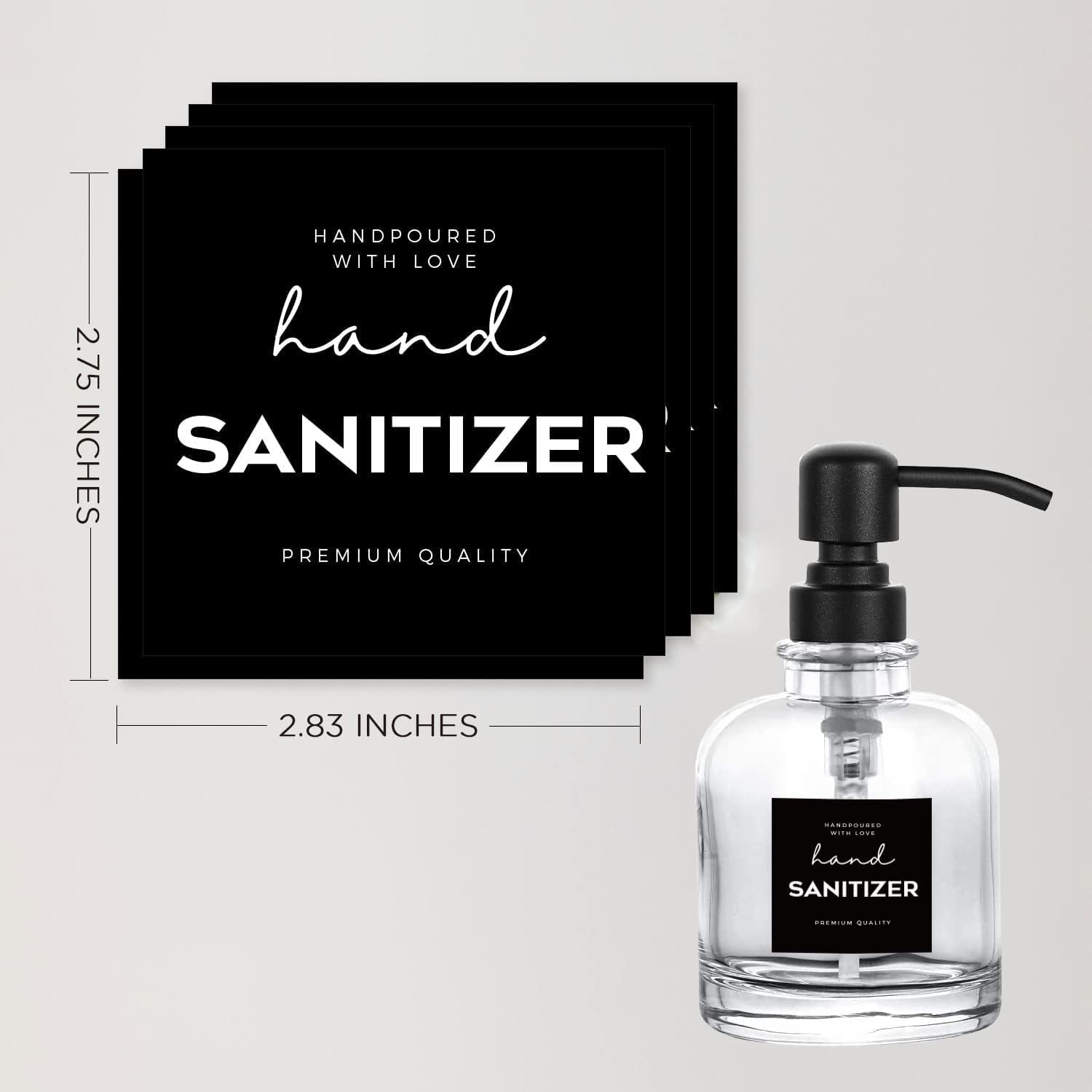 36 PCS Waterproof Label for Bottles, Minimalist Farmhouse Hand Soap ...