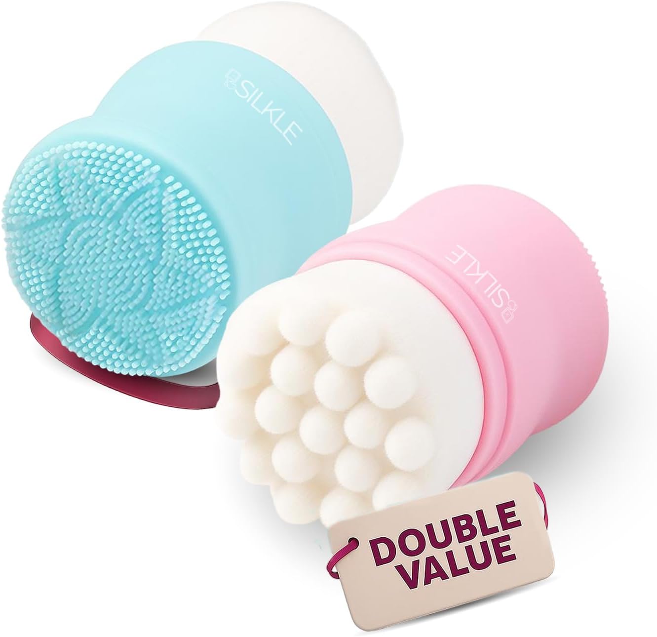 Amazon.com: LOLLIPOP Palm Size Dual-Sided Silicone Face Scrubber, Face ...