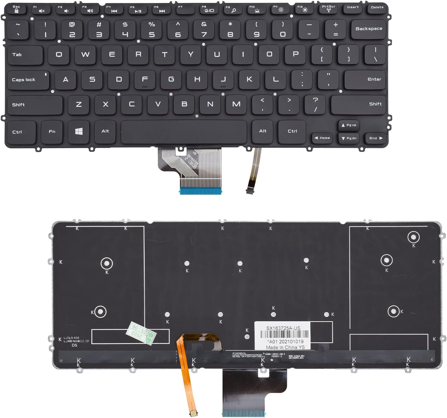 Amazon.com: Deal4GO Backlit Keyboard CYJV4 2R30J replacement for Dell ...