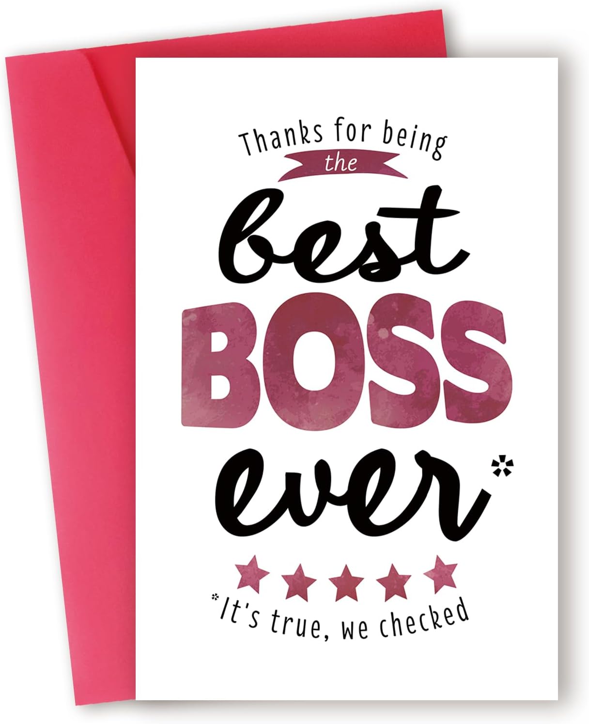 Amazon.com : Unique Boss's Day Card, Best Boss Ever,Funny Boss Thank ...