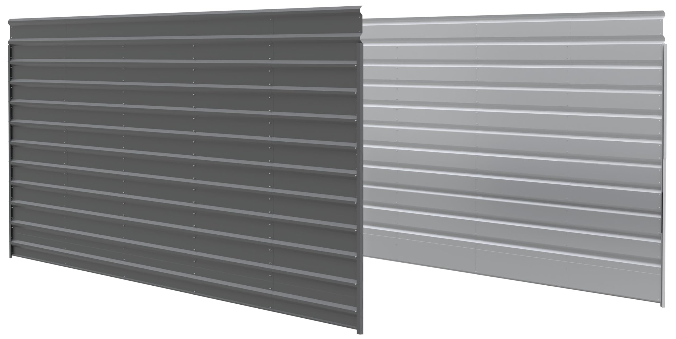 Amazon.com: Arrow 24' x 9' Two-Sided Carport Enclosure Wall Kit for 7 ...