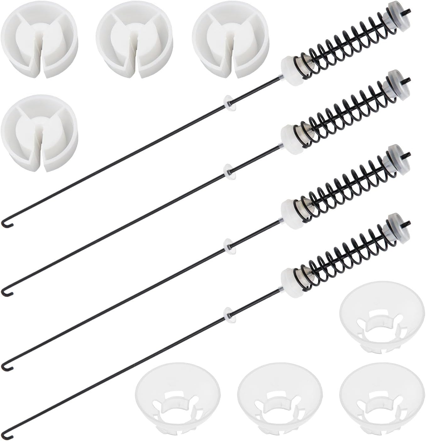 Amazon.com: Washer Suspension Rod Kit Compatible with Roper RTW4516FW0 ...