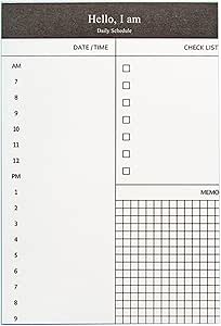 Amazon.com : Daily Schedule Planner Notebook Checklist Notepads Memopad ...