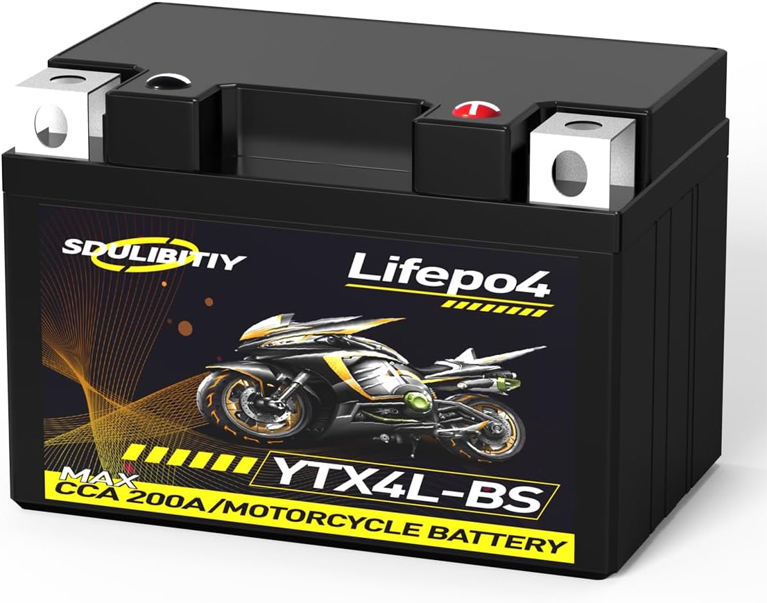 Amazon.com: 12 Volt Motorcycle Battery Lithium Powersports Battery ...