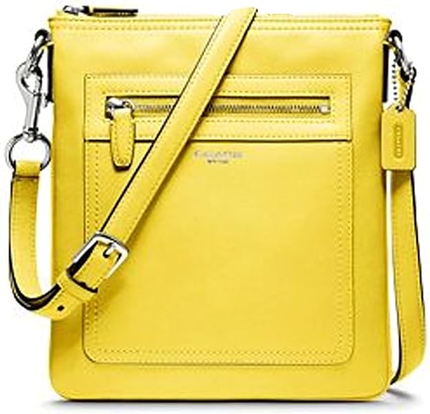 COACH Legacy Leather Swingpack in Lemon {Yellow} 47989: Handbags ...