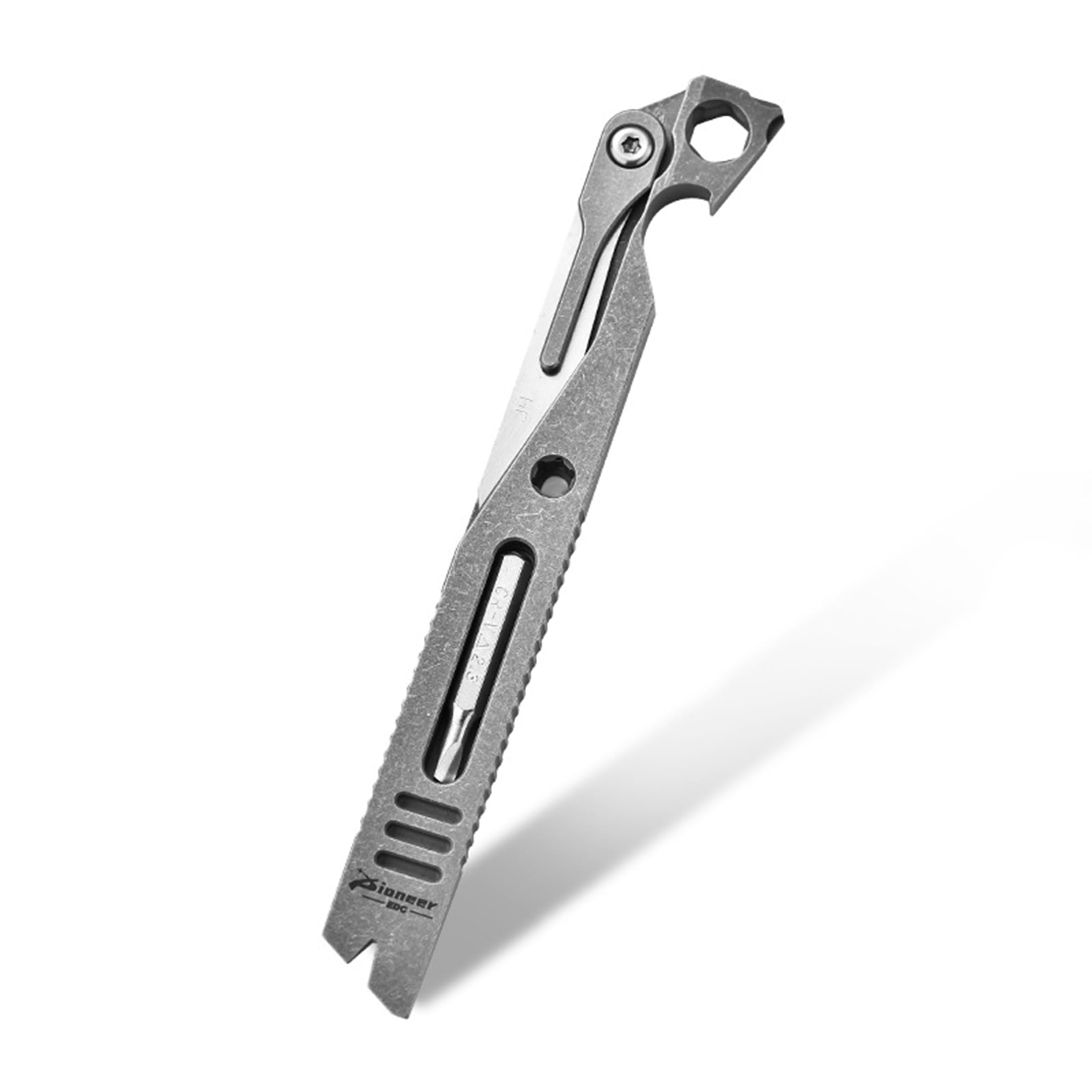 Hamans Titanium EDC Pry Bar Multi Tool Bottle Opener Multi Tool Crowbar ...