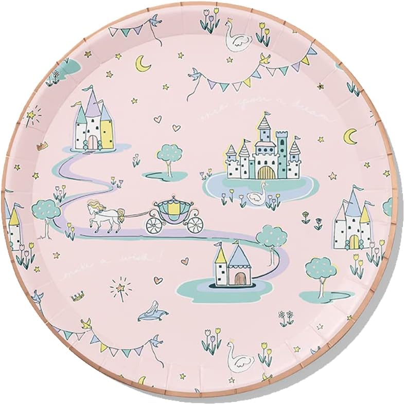 Amazon.com: Meri Meri Disposable Birthday Party Plates, Pack of 8 Fun ...