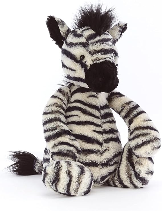 Amazon.com: Jellycat Bashful Zebra Stuffed Animal, 12” - Safari Plush ...