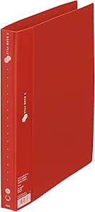 Amazon.com : Plus 2 ring file Super Economy FC-102RF A4-S Vertical Red ...