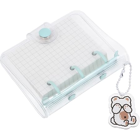 Mini Classeurs à 3 Anneaux Couverture Classeur Transparent 2 Sets Avec ...