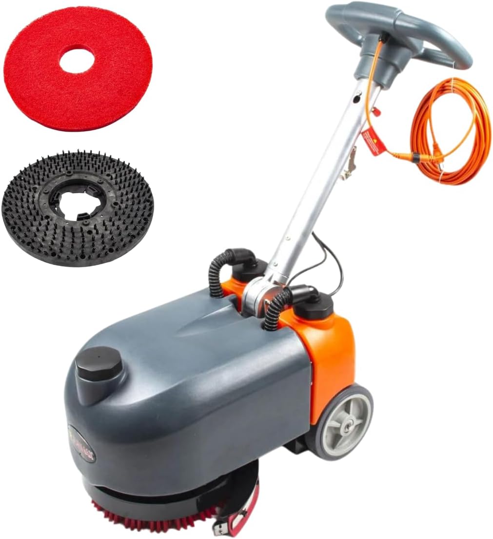 Amazon.com: RT15AC 14“ Walk Behind Floor Scrubber Dryer Machine for ...