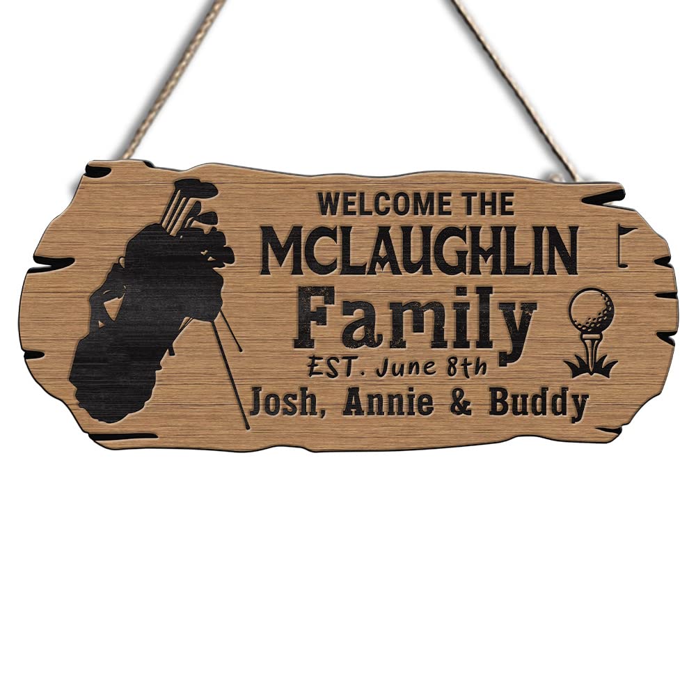 Golf Course Wood Signs