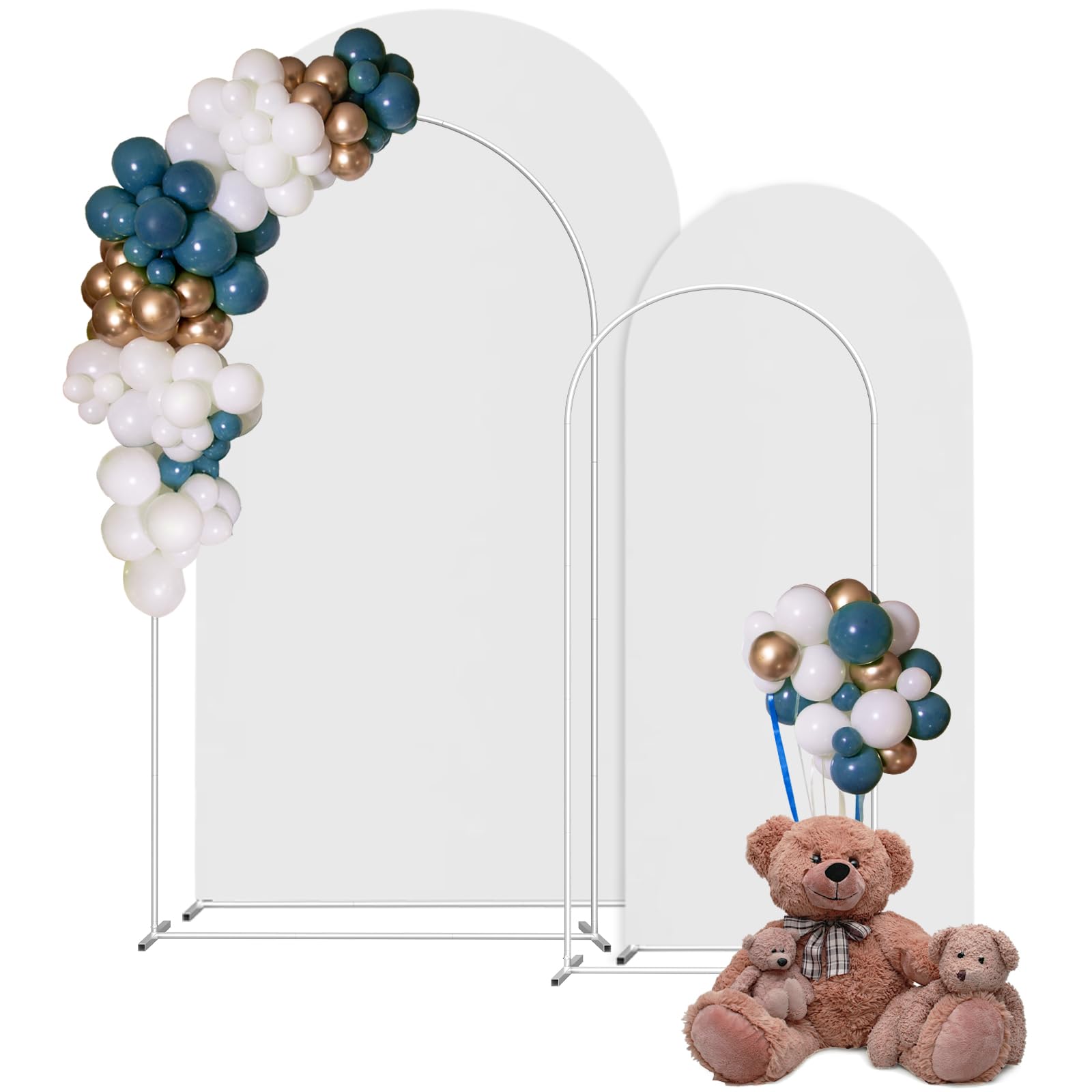 Amazon.com: Wedding Arch Backdrop Stand and Cover Set(7.3FT,6FT)Set of ...