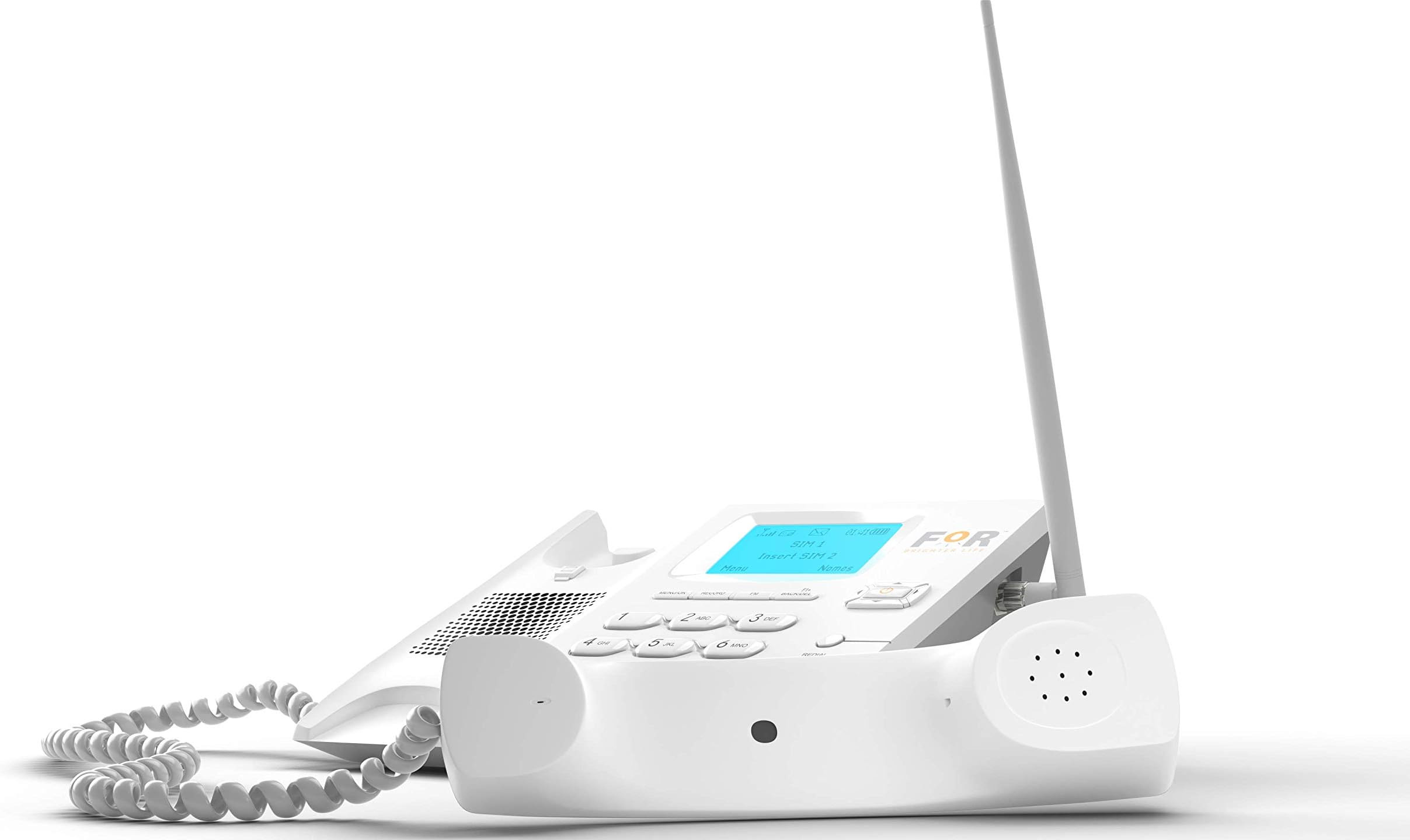 For Dual Sim F1+ GSM Fixed Wireless Corded & Cordless Landline Phone ...