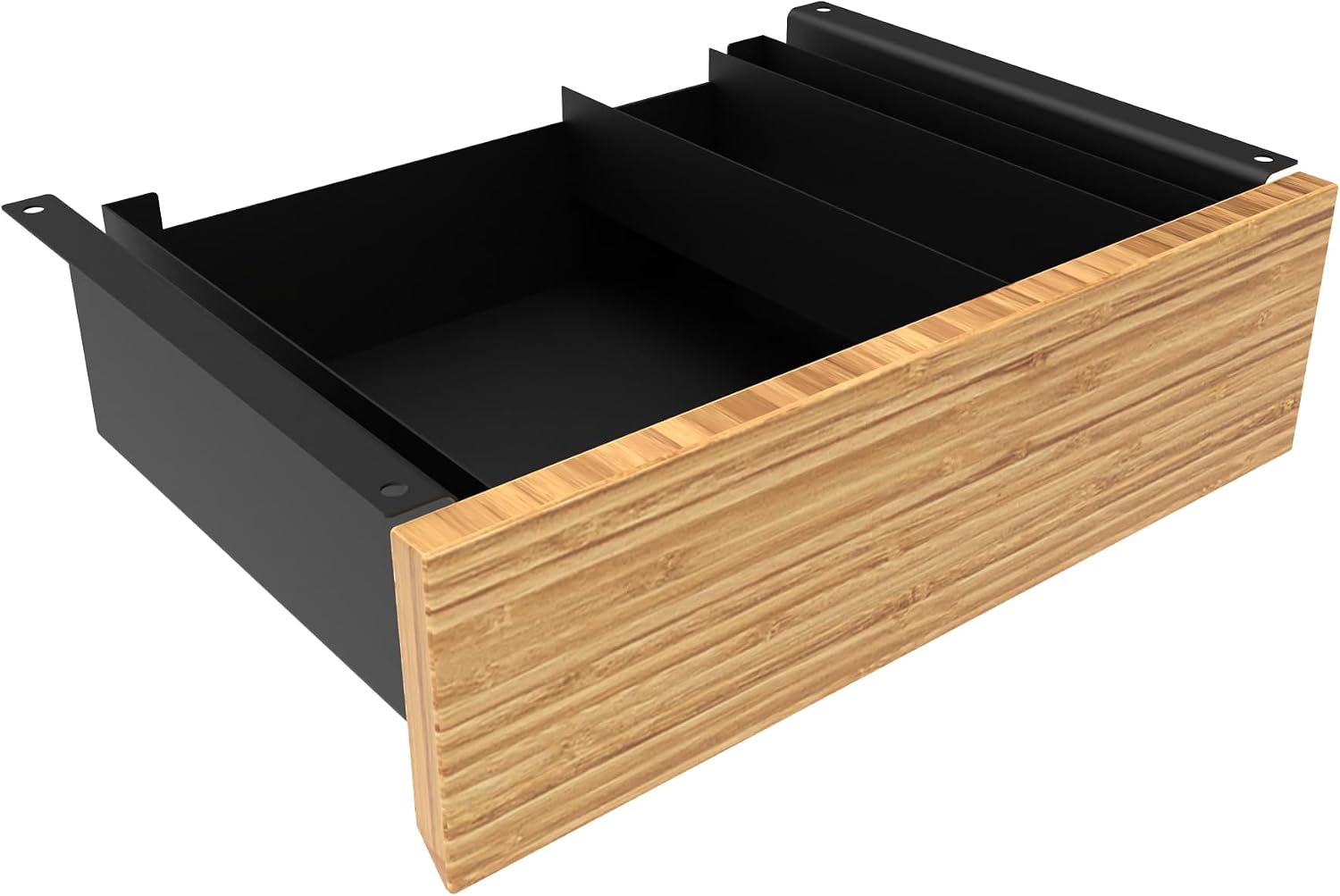 Desky Minimal Under Desk Drawer - Bamboo/Black : Amazon.com.au: Home