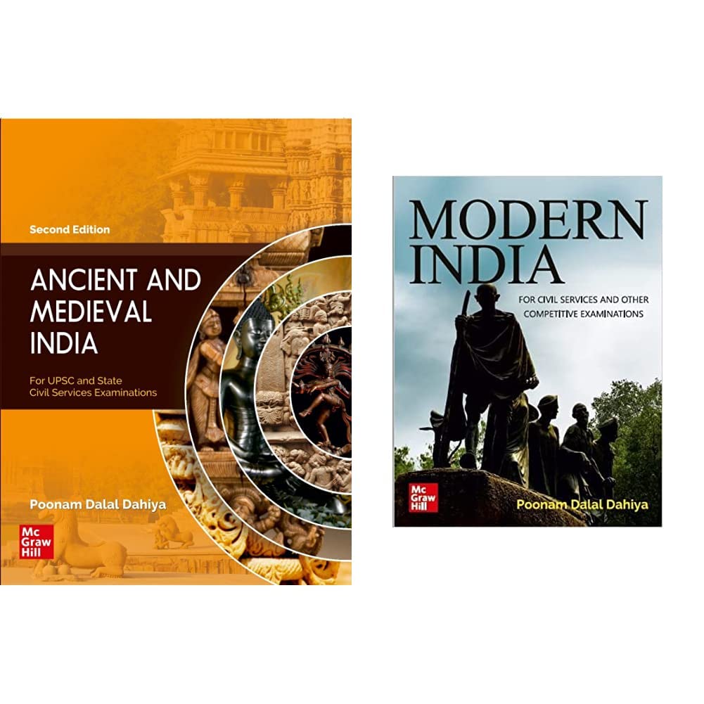 Buy Ancient and Medieval India + Modern India for Civil Services by ...