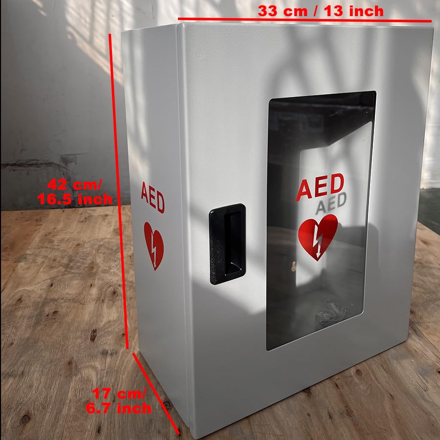 Snapklik.com : ISOP AED Defibrillator Storage Cabinet Wall Mounted ...