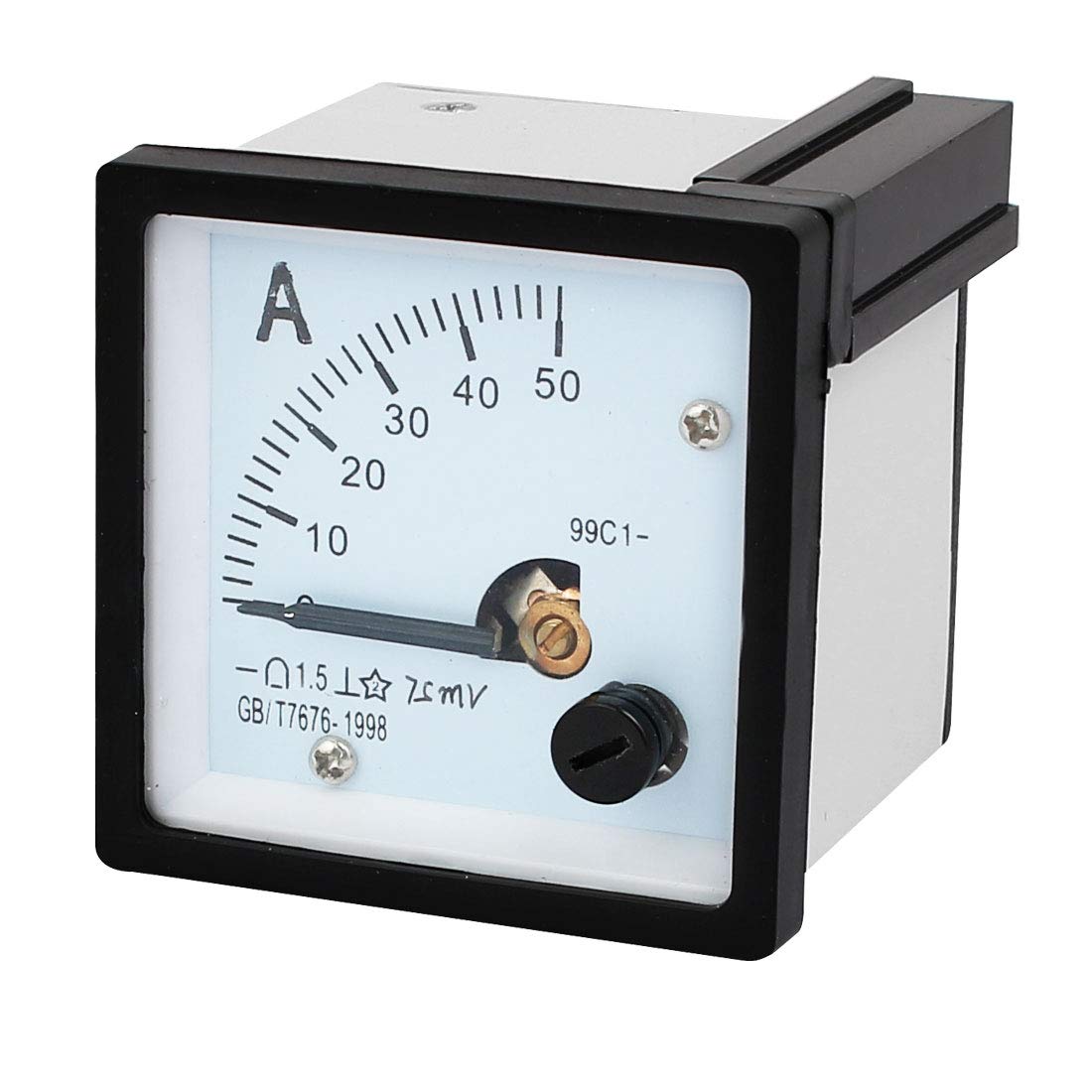 Amazon.com: uxcell Analog Current Panel Meter DC 0-50A 99C1 Ammeter for ...