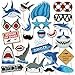 Amazon.com: Konsait Shark Photo Booth Props(25Count), Ocean Sea Themed ...