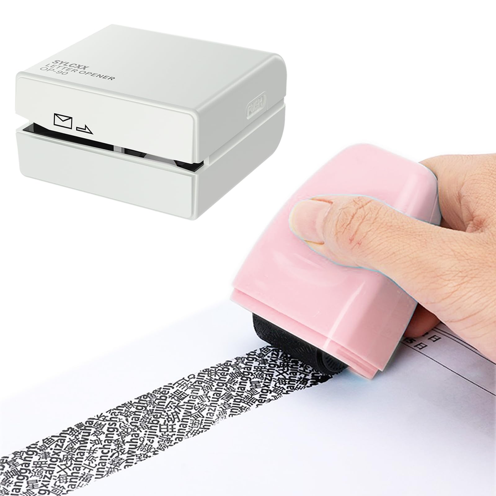Amazon.com: Electric Letter Opener and Confidential Roller Stamp Combo ...