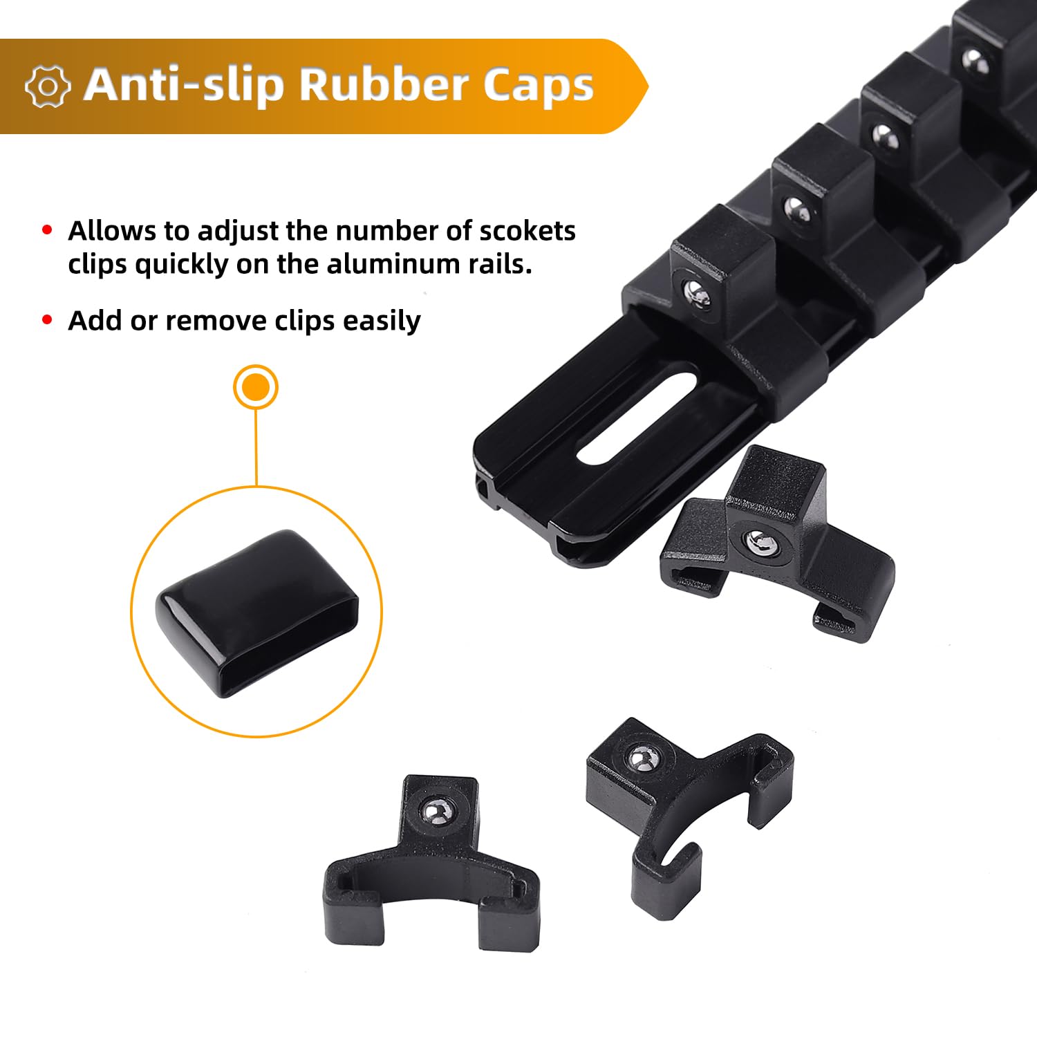 Snapklik.com : ALOANES 3-piece Aluminum Socket Rail Organizer Set ...